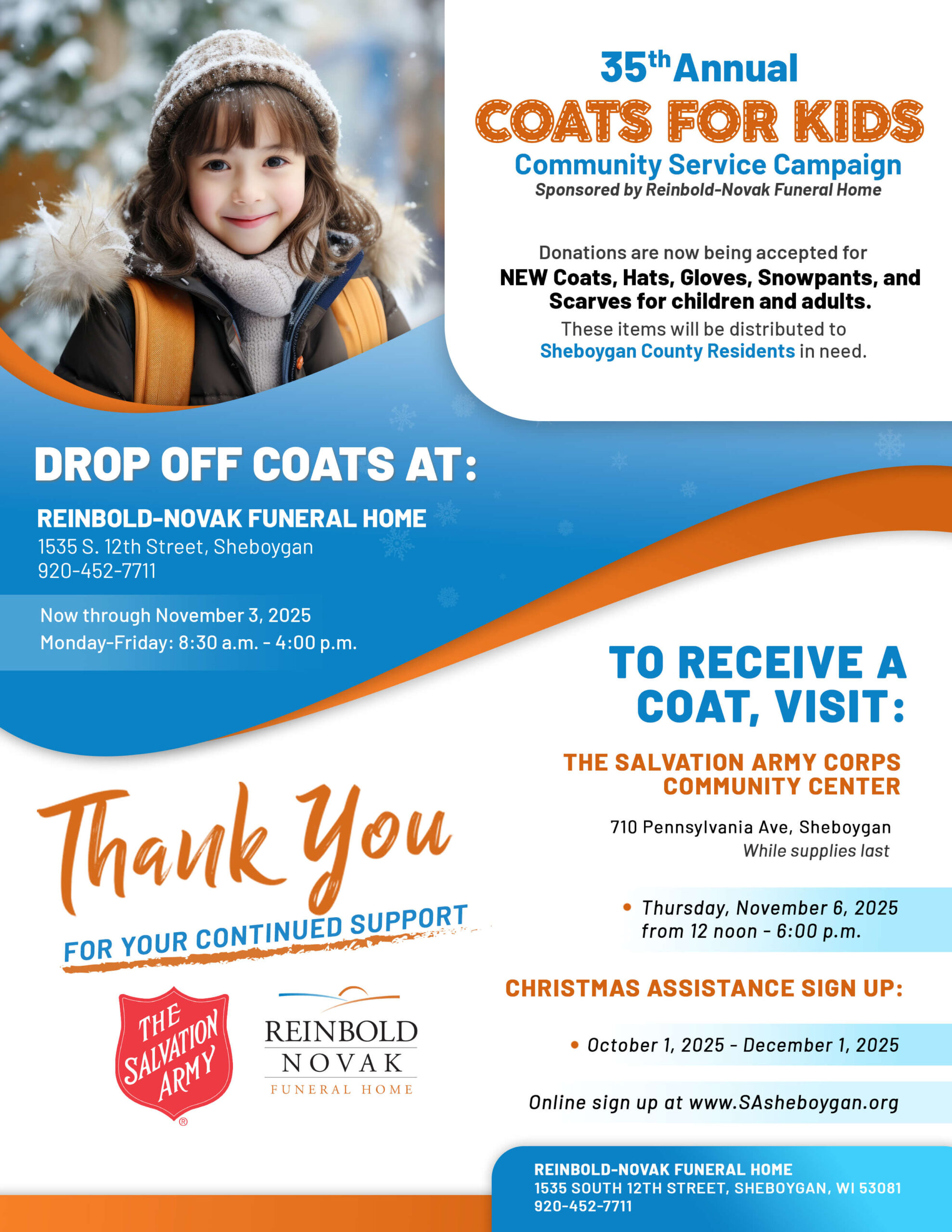 Reinbold-Novak Funeral HomeCommunity Outreach | Reinbold-Novak Funeral Home